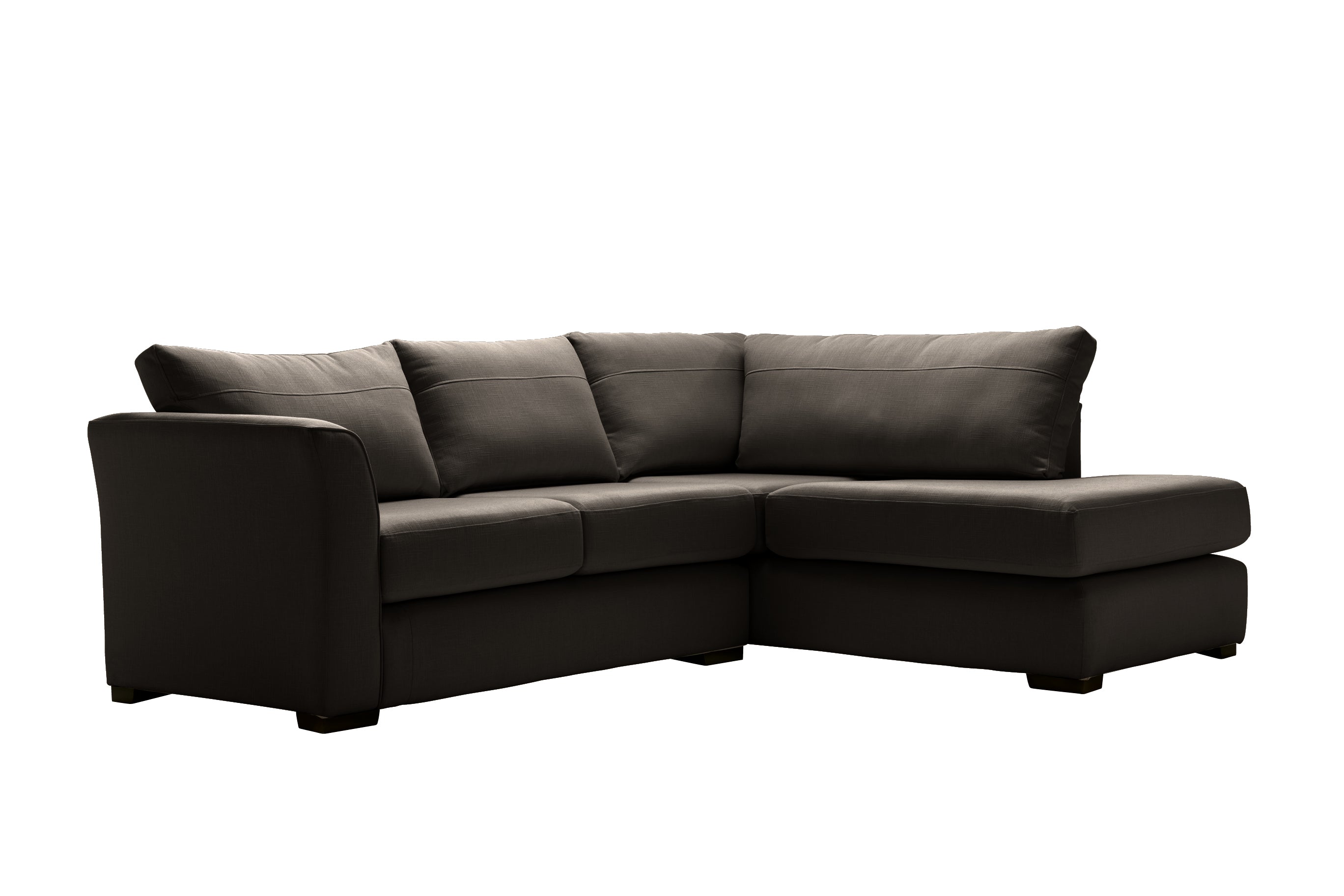Amelia Chaise Sofa Option 1 Linoso Charcoal – SofaSofa