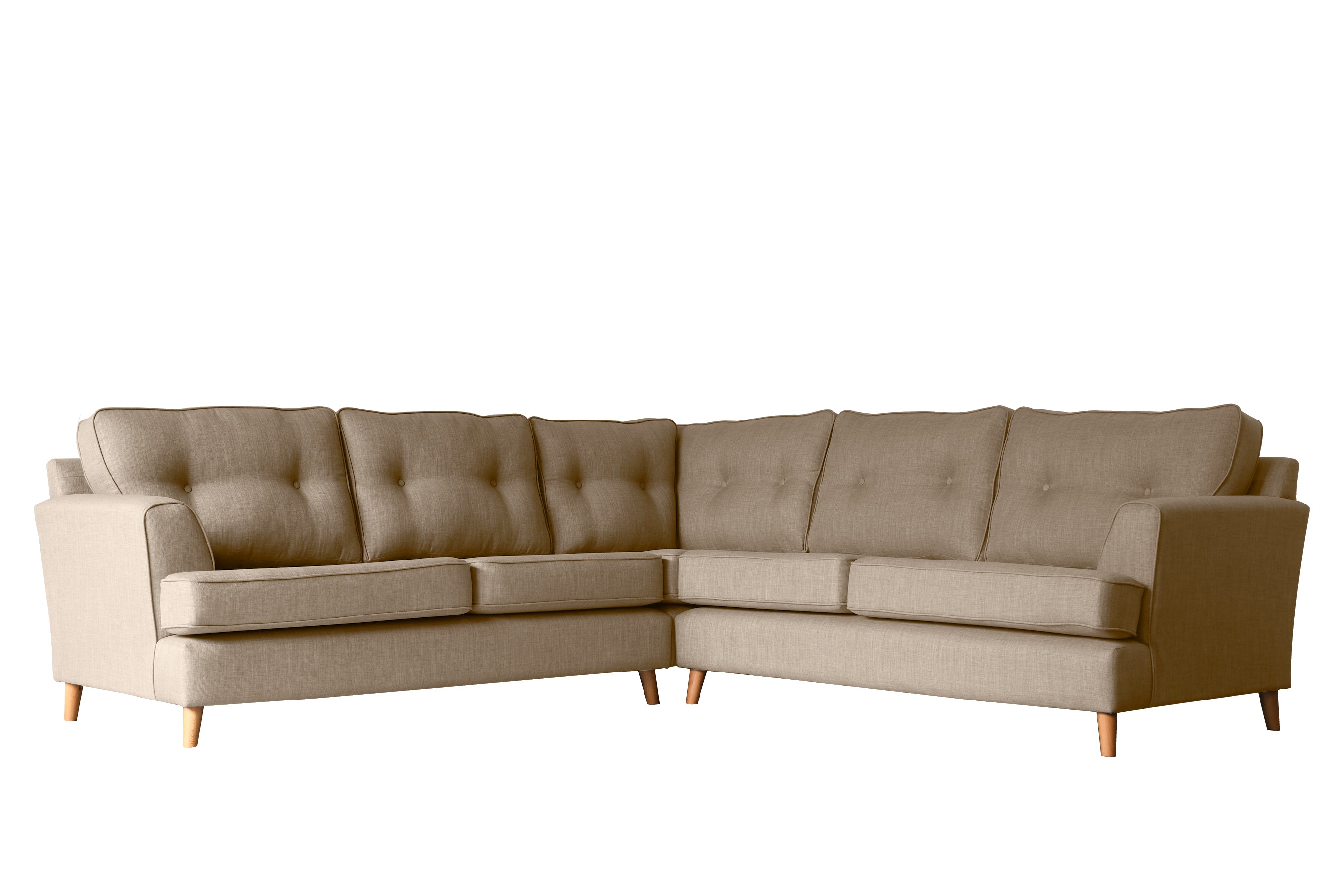 Poppy Modular Option 1 Linoso Biscuit – SofaSofa