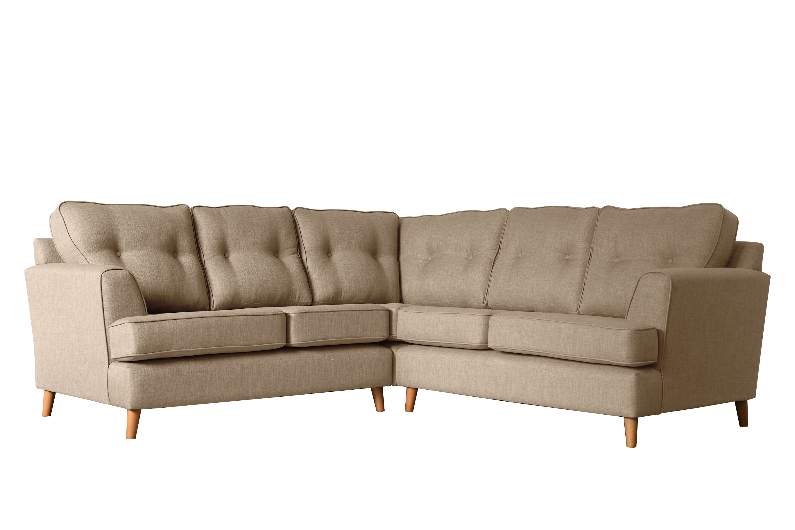 Poppy Modular Option 4 Linoso Biscuit – SofaSofa